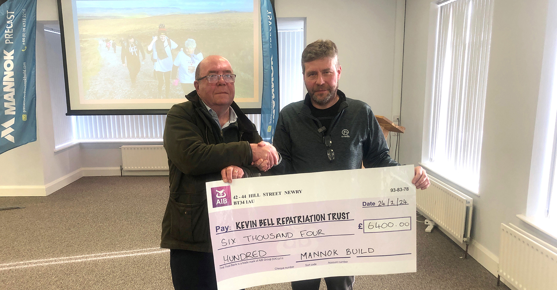 Mannok raise £6,400 for Kevin Bell Repatriation Trust in memory of ...